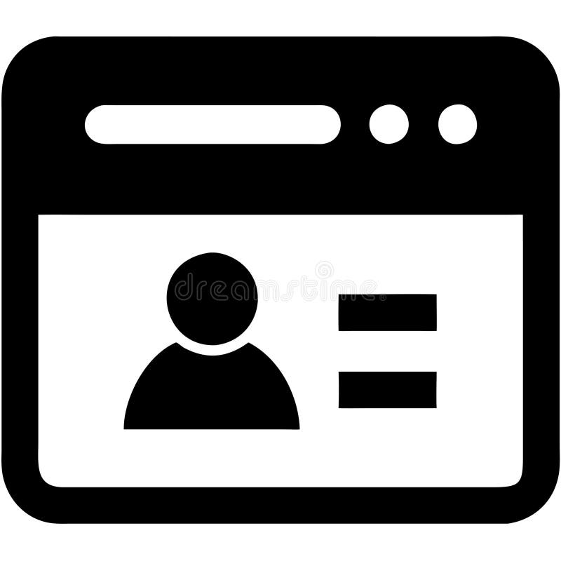 User Profile Vector for Websites and Applications Stock Image ...