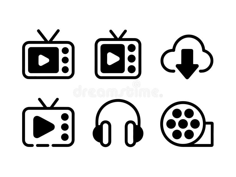 Players Set Streaming Download Stock Illustrations – 1 Players Set ...