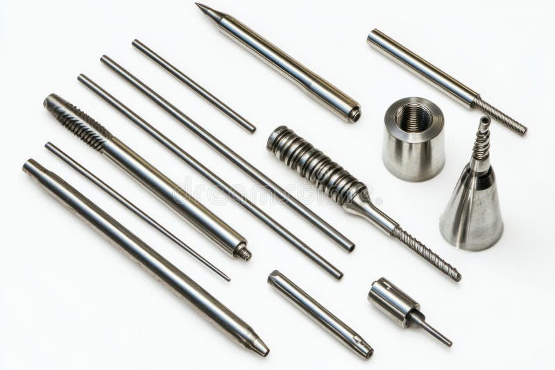 A Collection of Precision Metal Parts Arranged Artistically. Each Piece ...