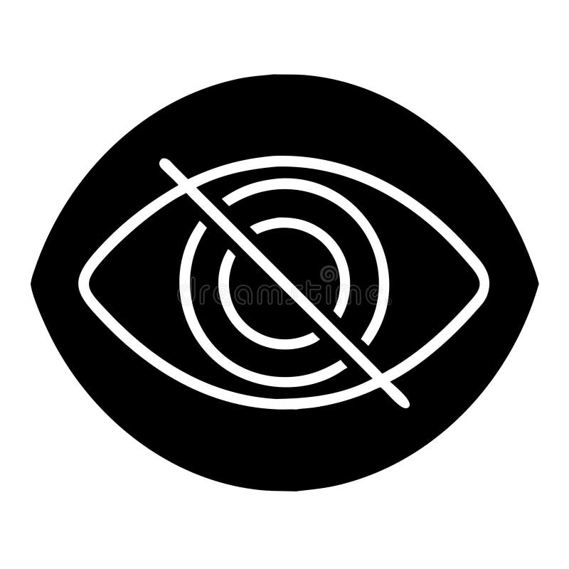 No Entry Eye Vector Symbolizing Privacy and Data Protection Stock Photo ...