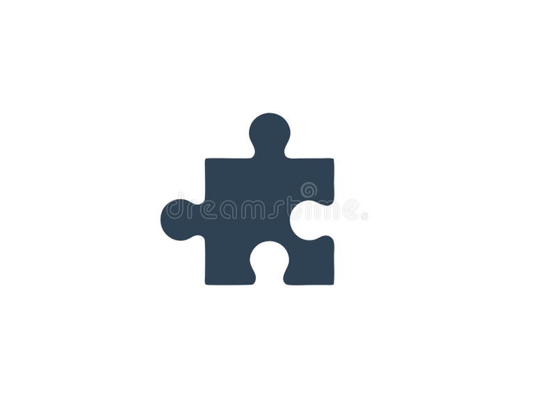 Puzzle Piece Vector Symbolizing Connection and Problem Solving Stock ...