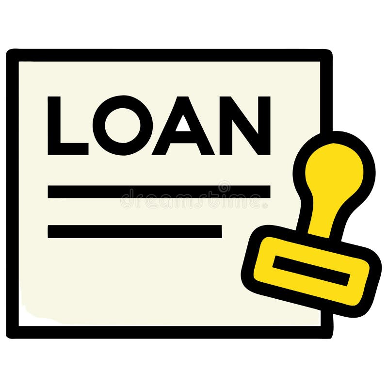 Loan Approval Stamp Vector for Financial Services and Documents Stock ...