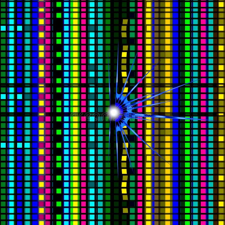 Colorful Grid and Starburst Explosion Stock Photo - Image of colorful ...