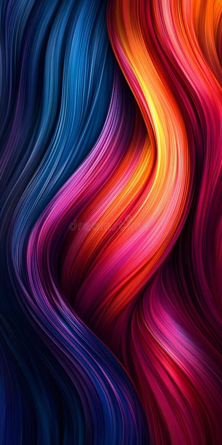 Vibrant Abstract Color Display Stock Illustration - Illustration of ...