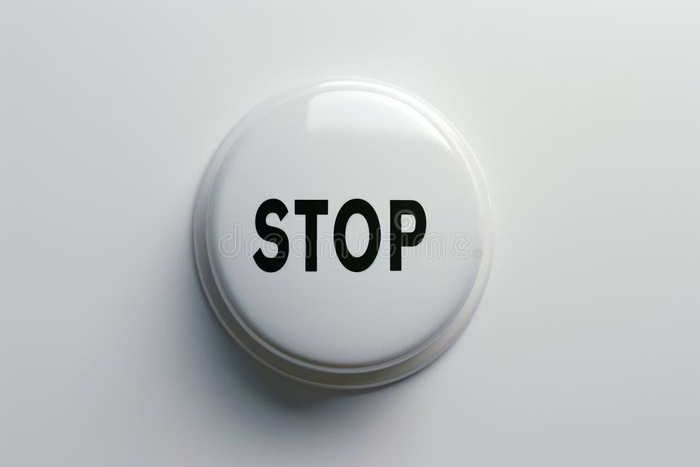Playful Stop Button Design stock illustration. Illustration of graphics ...