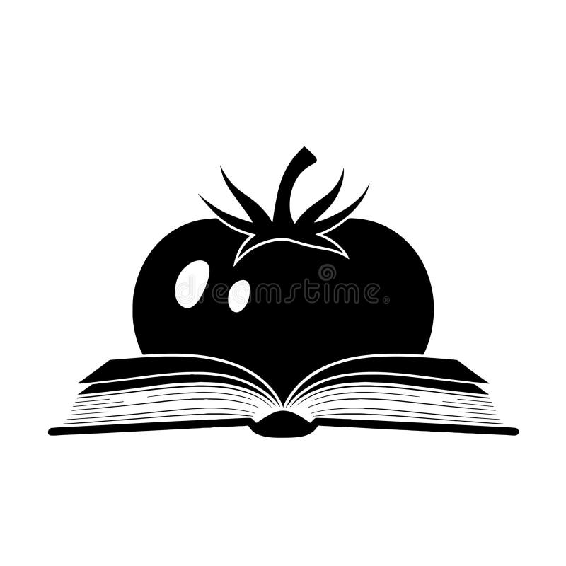 Tomato with Open Book Knowledge Education Concept Stock Image ...