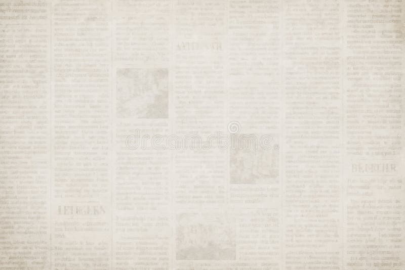 Aged Newspaper Texture with Soft Vignette and Worn Edges Stock Image ...