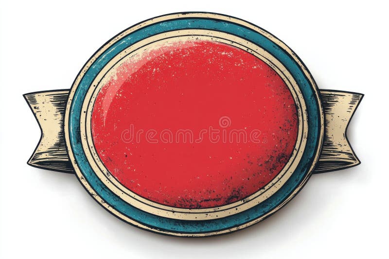 Vintage Red Stamp Ribbon White Background Illustration Stock Photos ...