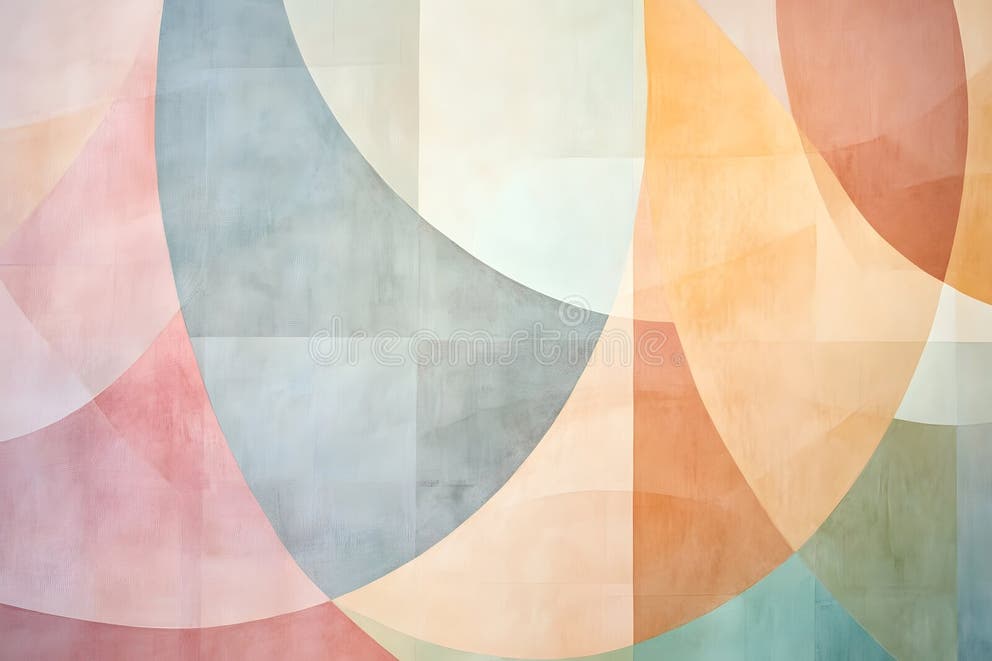 Soft Pastel Abstract Geometric Backgrounds for Creative Design Stock ...