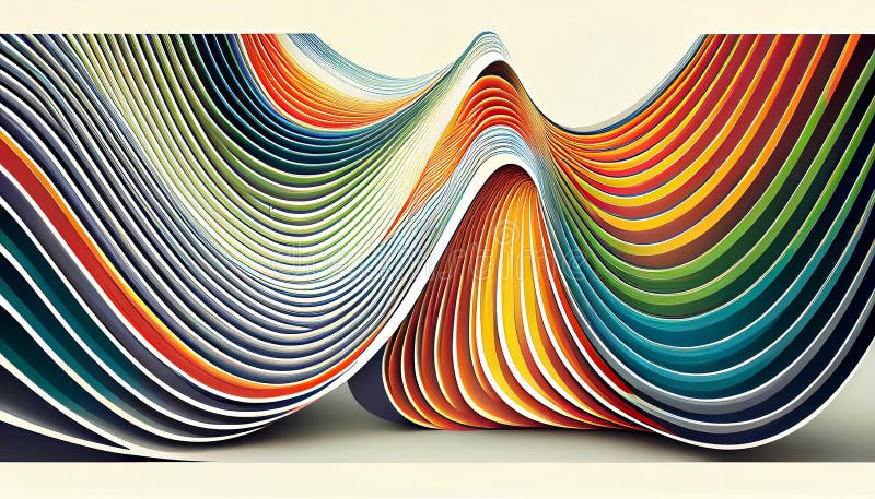 Parallel Lines that Twist and Curve a Different Color in the Pattern ...