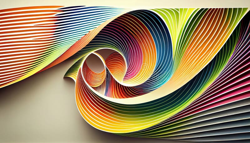 Parallel Lines that Twist and Curve a Different Color in the Pattern ...