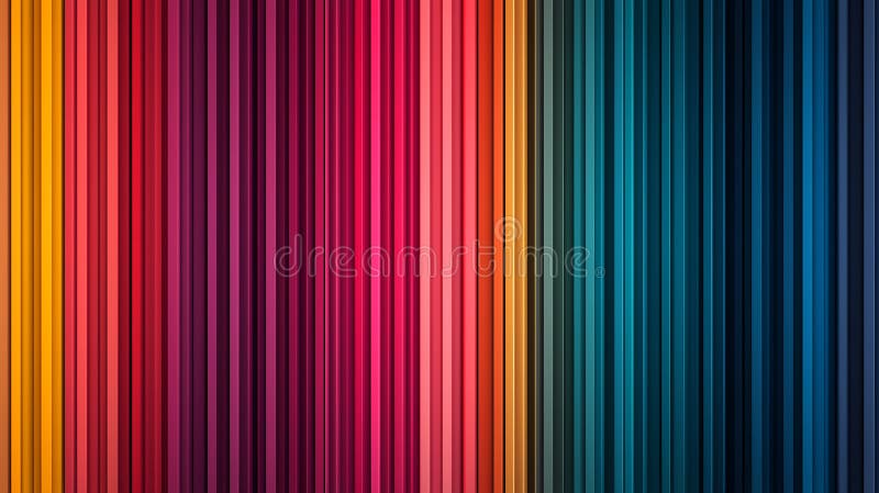 An Eye-Catching Display of Colorful Vertical Stripes Evoking Energy and ...