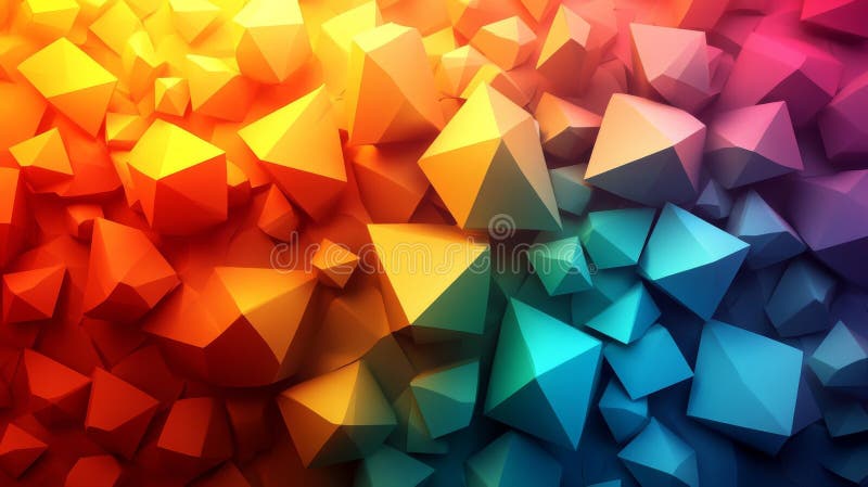 The Image Features a Wallpaper with a Colorful Abstract Design Composed ...
