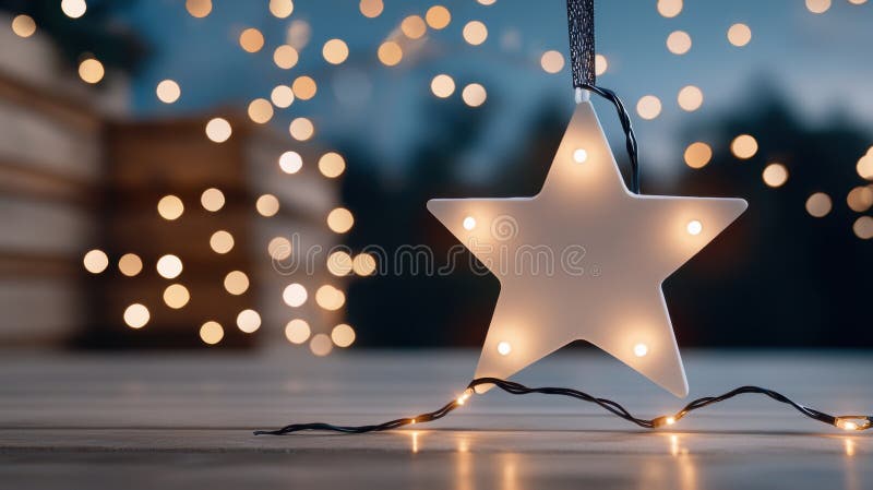 A Star-shaped Christmas Light Stock Image - Image of star, soft: 376510485