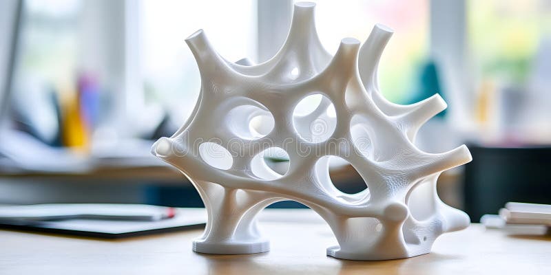 Three-Dimensional Spiky Object on Flat Surface Stock Illustration ...