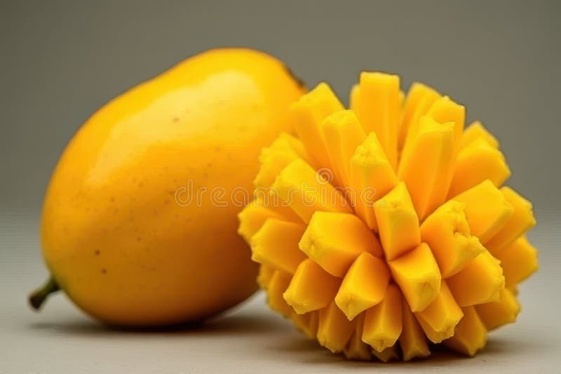Sliced Mango Blossom stock illustration. Illustration of mango - 366830659