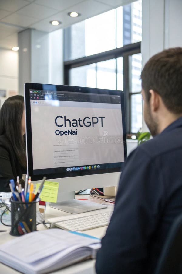 ChatGPT Chatbot by OpenAI - Artificial Intelligence AI Stock Illustration - Illustration of ...