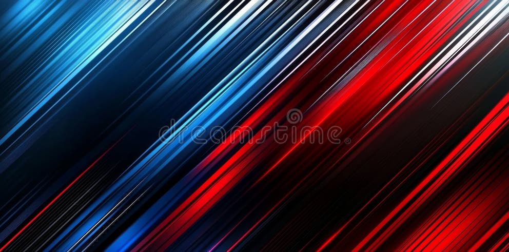 An Image Featuring Red and Blue Diagonal Stripes Against a White ...