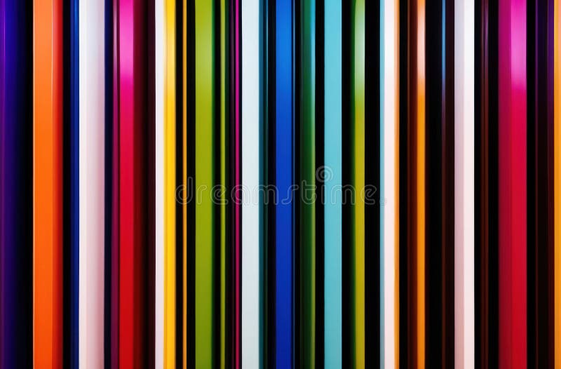 Image Featuring a Series of Vertical Bars in Multiple Colors Stock ...