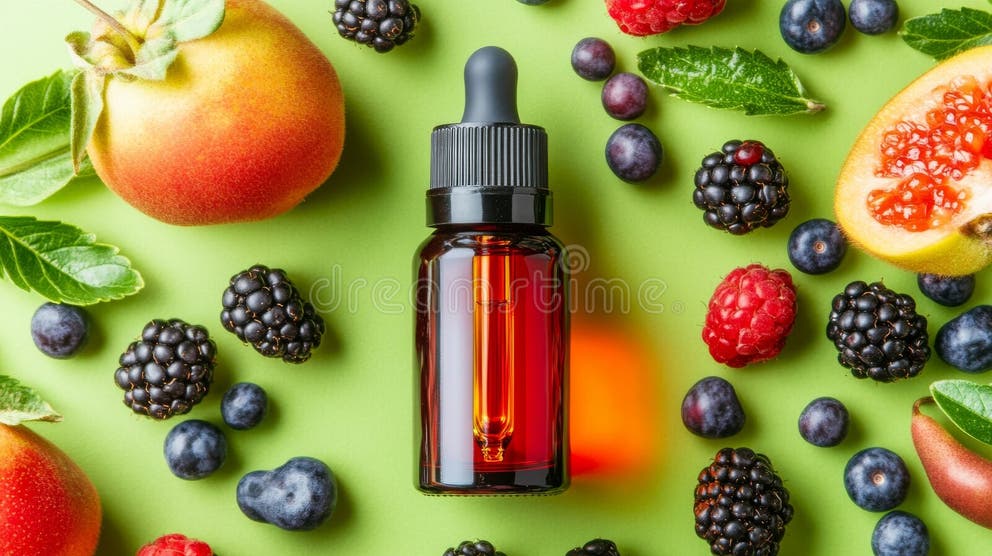 An Image Featuring a Vaporizer Container Filled with Berry and Fruit ...