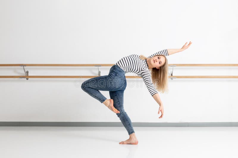 Female dancer in action stock image. Image of girl, dancing - 144757611