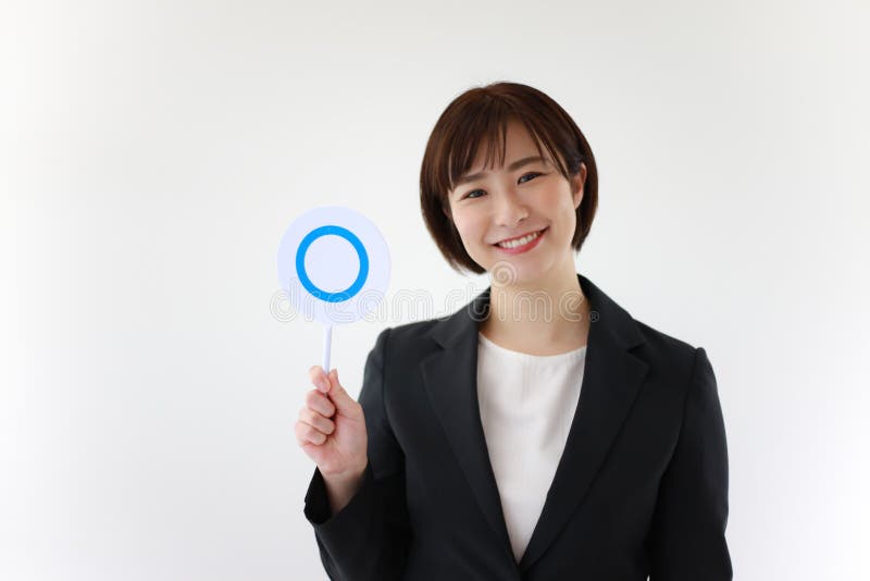 Female Office Worker with a Round Bill Stock Image - Image of shortcut ...