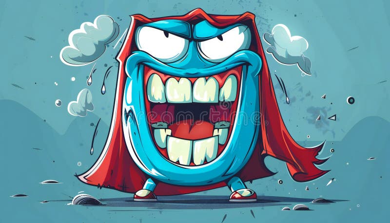 An Image of the Fictional Comic Book Character Tooth the Superhero ...
