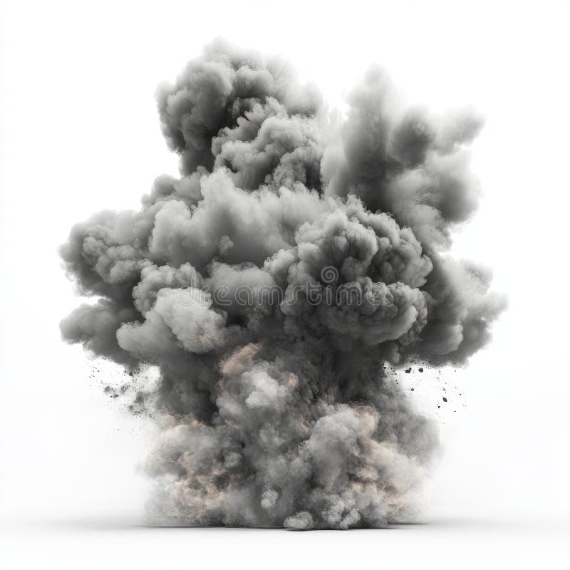 In this Image File, an Explosion is Presented with a Transparent ...