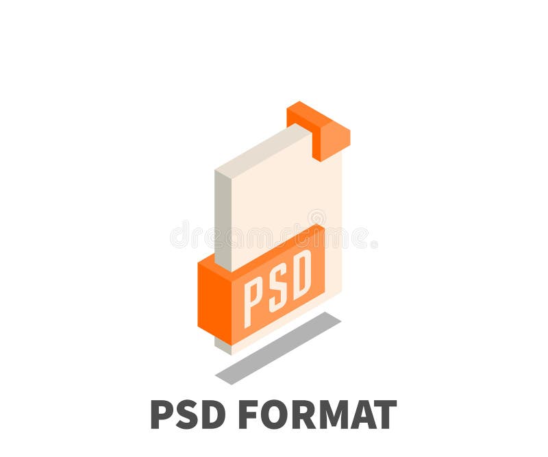 Image File Format PSD Icon, Vector Symbol. Stock Vector - Illustration ...