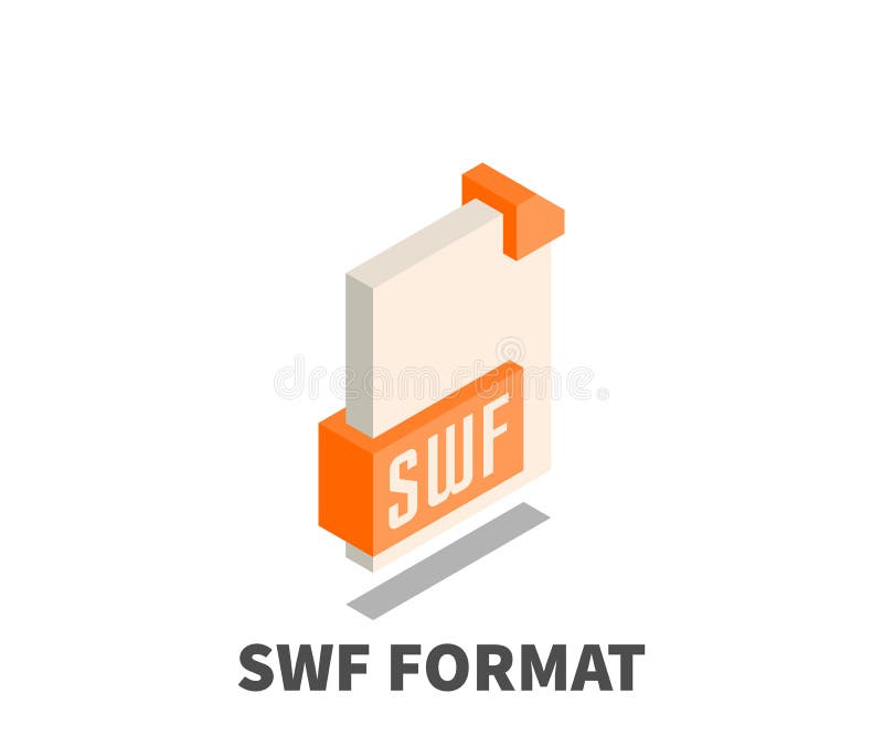 Image File Format SWF Icon, Vector Symbol. Stock Vector - Illustration ...