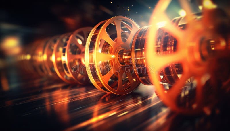 An Image of Film Reels of Film and Images Stock Image - Image of detail ...