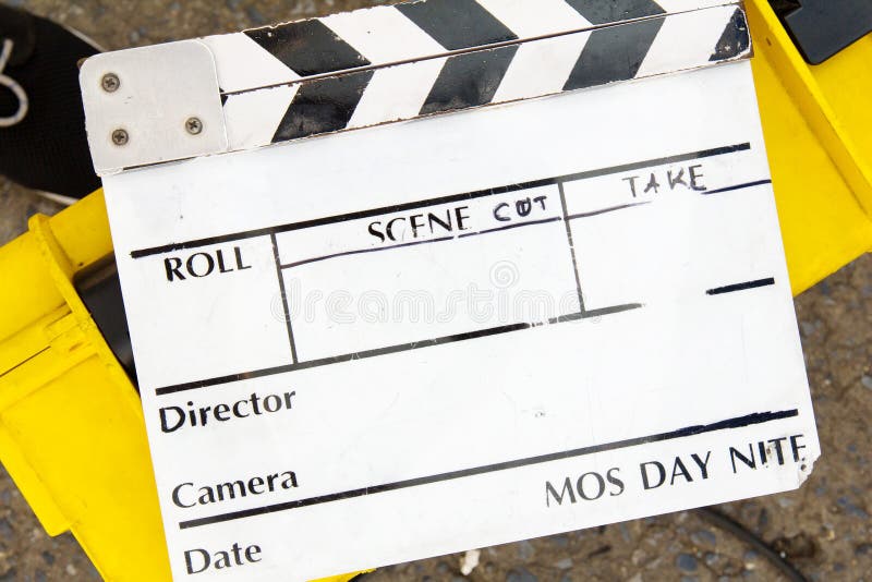 Image of Film Slate Background Stock Photo - Image of occupation ...