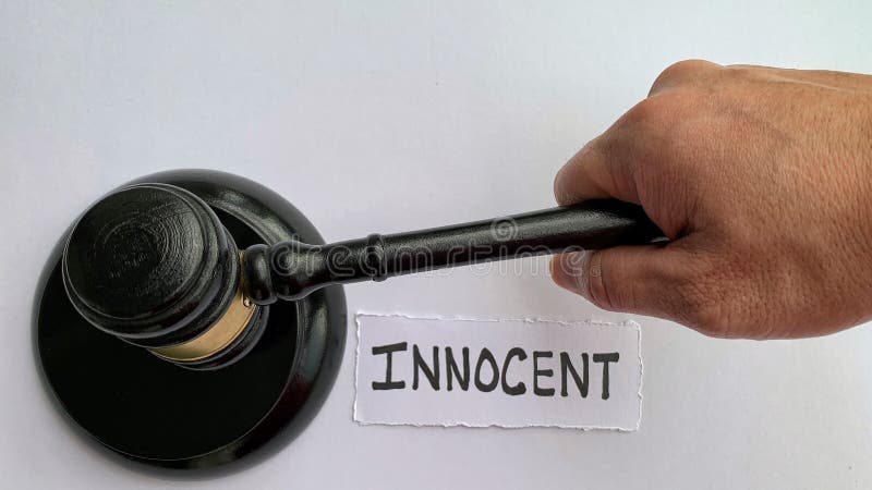Image with Final Verdict of Innocent. Law Concept Stock Photo - Image ...