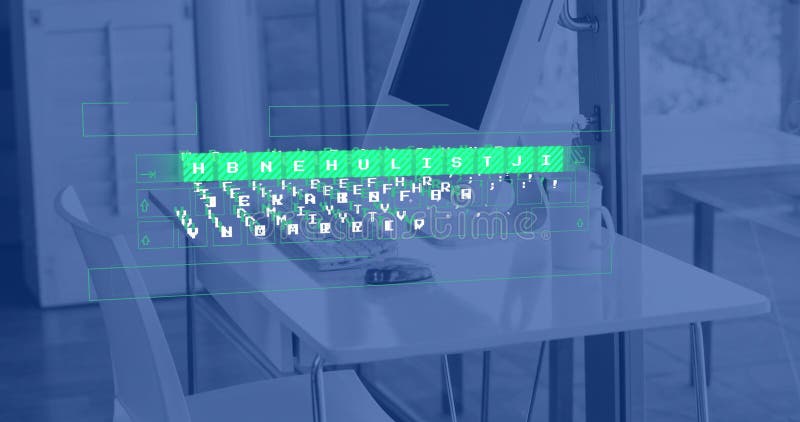Image of Financial Data Processing Over Computer on Desk in Office and ...