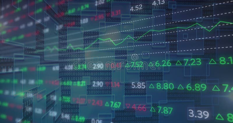 Image of Financial Data Processing of Stock Exchange Numbers Stock ...