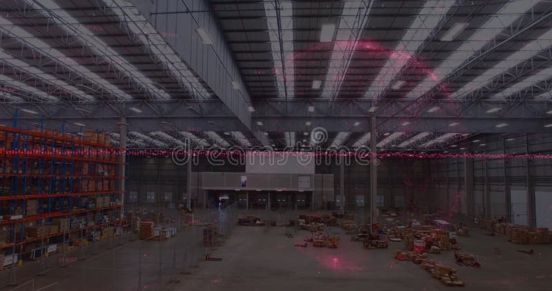 Image of Financial Graphs and Data Over Warehouse Stock Image - Image ...