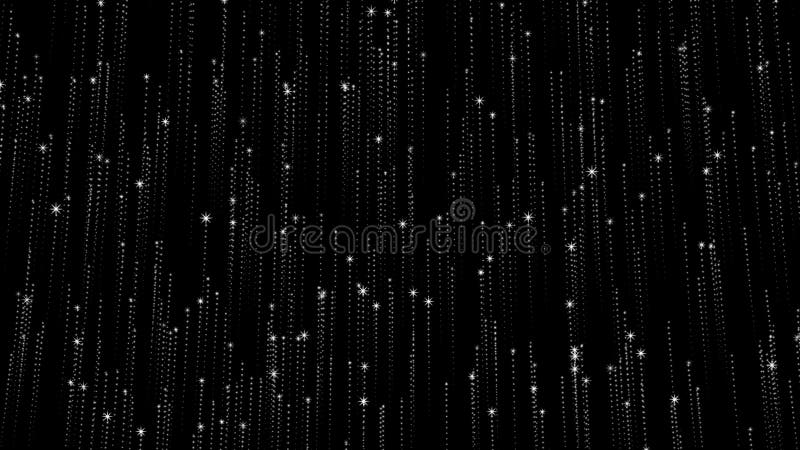 Glittering Particles Rising on a Black Background, Particles Stock ...