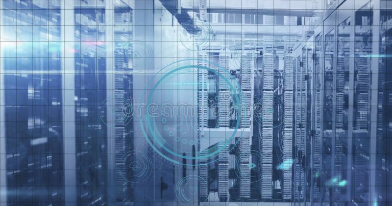 Image of Fingerprint, Icons and Data Security Text in Circle, Data ...