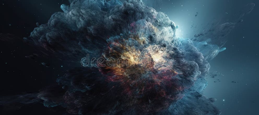 Fire Explosion Background, Blaze, Smoke, Flame Stock Illustration ...