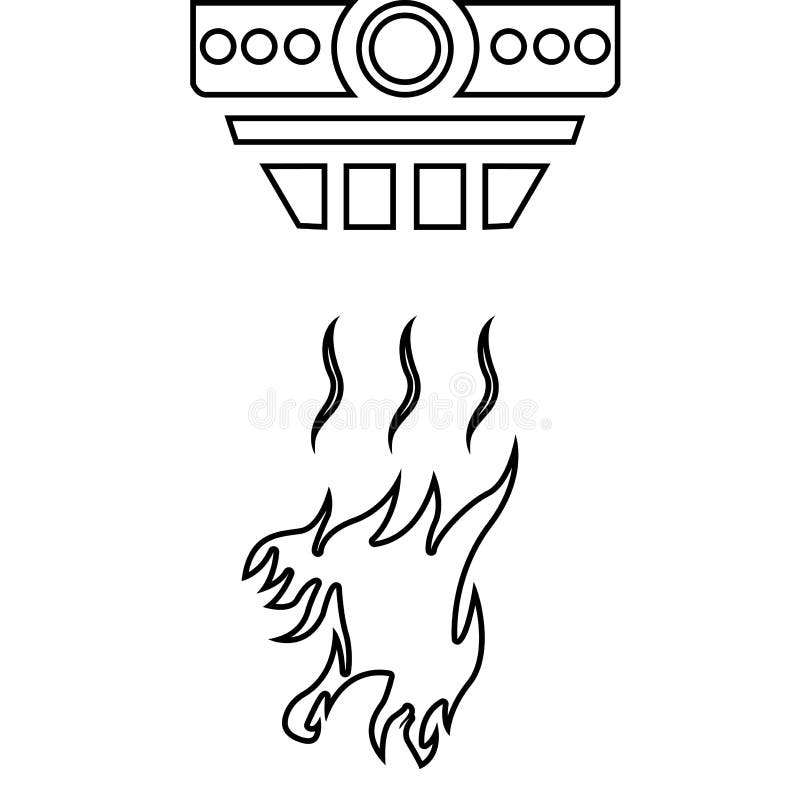 Image of Fire Safety System, Vector Illustration Stock Vector ...