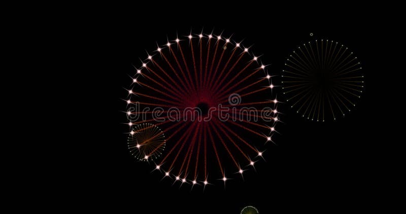 Image of Fireworks Exploding Over Black Background Stock Photo - Image ...