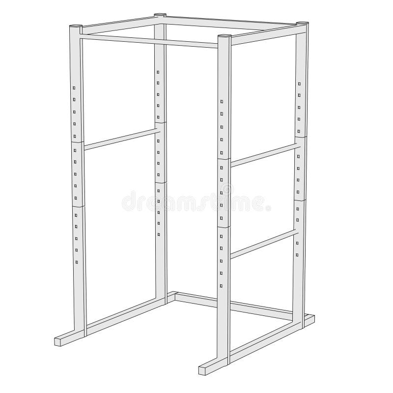 Image of fitness cage stock illustration. Illustration of bodybuilding ...