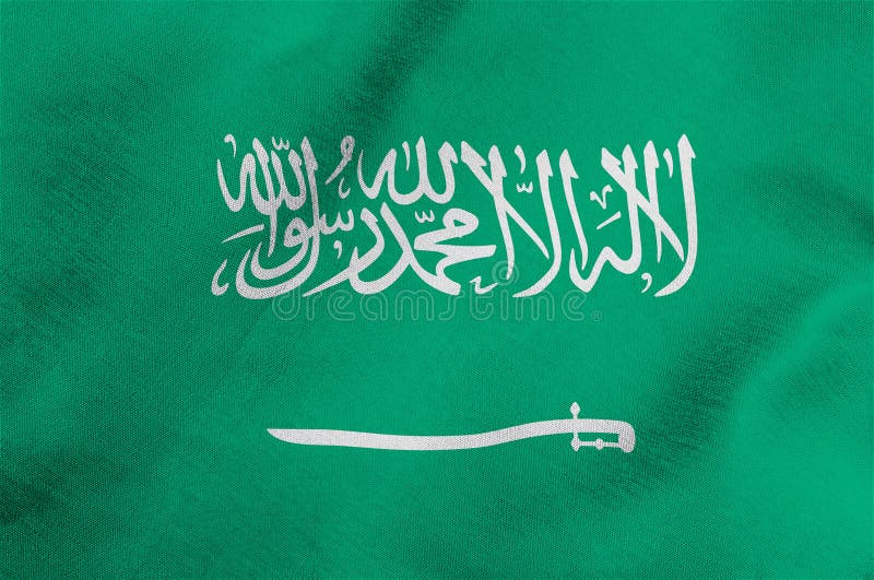 Image of the Flag of Saudi Arabia Stock Image - Image of falcon, date ...