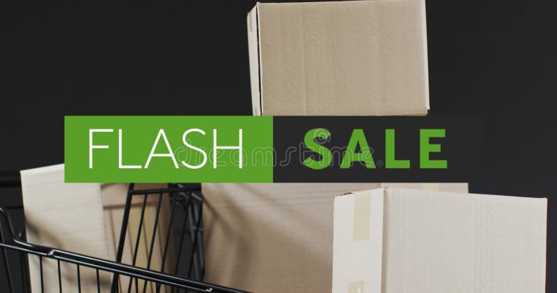 Image of Flash Sale Text Over Gift Boxes Stock Image - Image of data ...