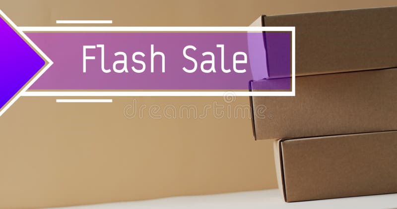 Image of Flash Sale Text Over Gift Boxes Stock Image - Image of sale ...