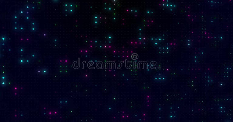 Image of Flashing Blue and Red Circular Scanner Processing Over Lights ...