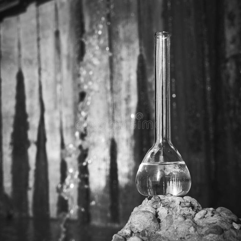 Flask with Clean Drinking Water Stock Image - Image of bottle, flask ...