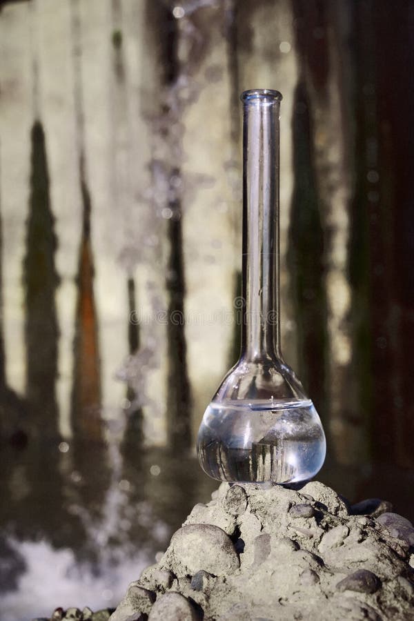 Flask with Clean Drinking Water Stock Photo - Image of drinking, flask ...