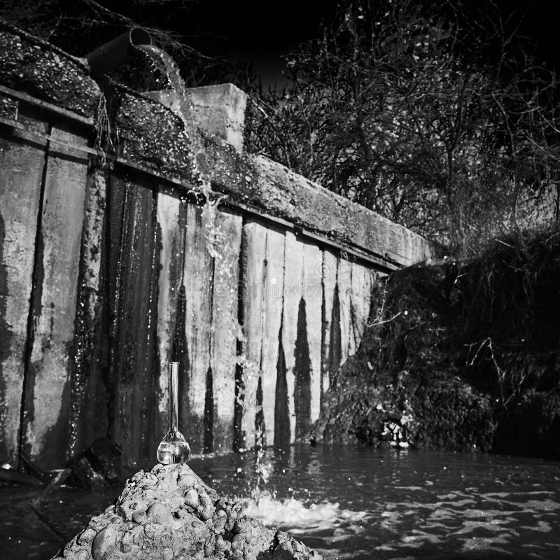 Flask with Clean Drinking Water Stock Image - Image of bottle, flask ...