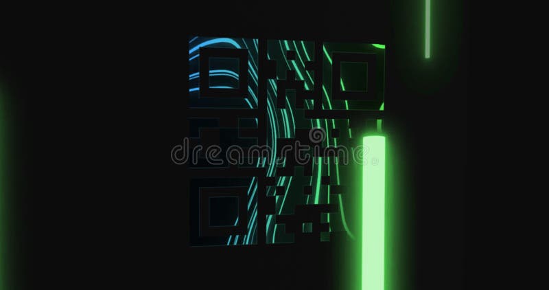 Image of Flickering White QR Code Stock Illustration - Illustration of ...
